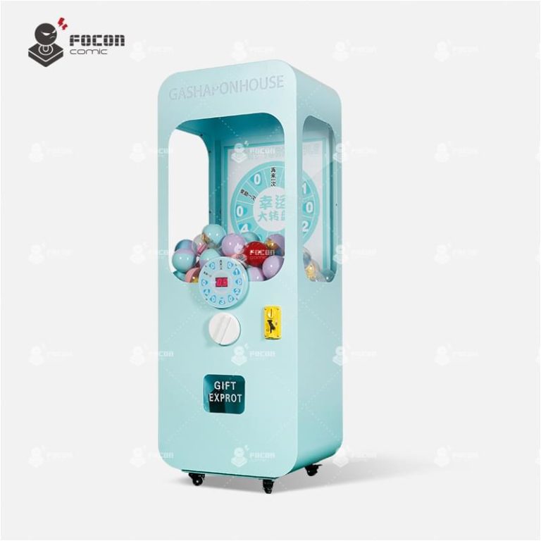 Pink Lucky Number Capsule Vending Gashapon Machine Focon Animation