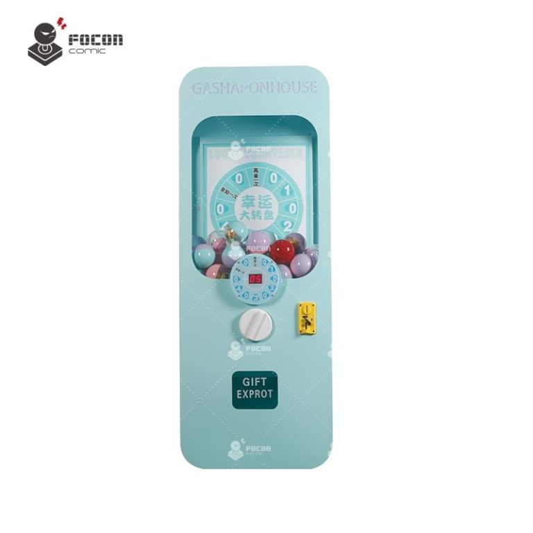 Pink Lucky Number Capsule Vending Gashapon Machine Focon Animation